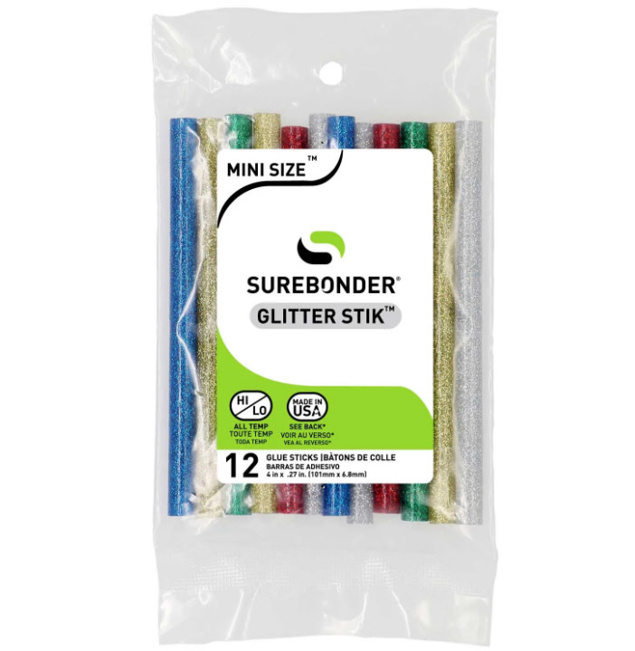 Glue Sticks Glitter Variety Mini 12 - 4" Length - MICA Store