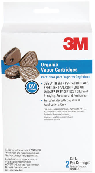 6001 Organic Vapor Cartridge, 2/Pkg. - MICA Store