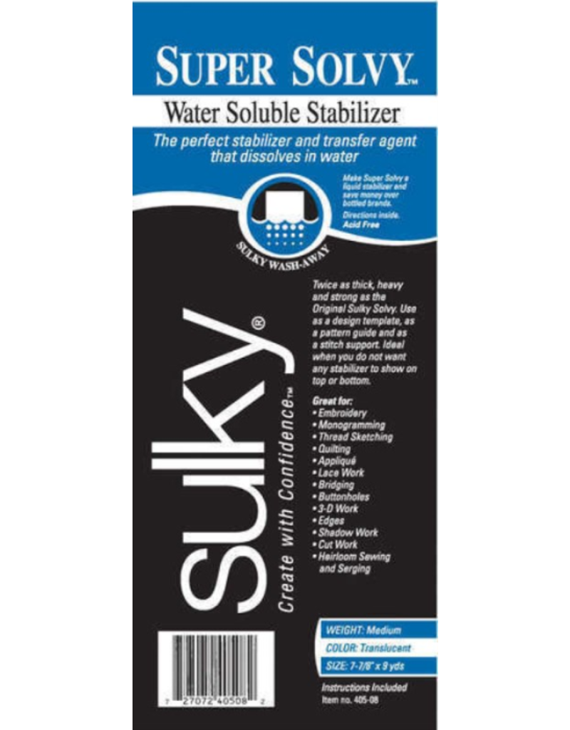 Super Solvy - Heavier Water Soluble Stabilizer 8"X9YDs - MICA Store