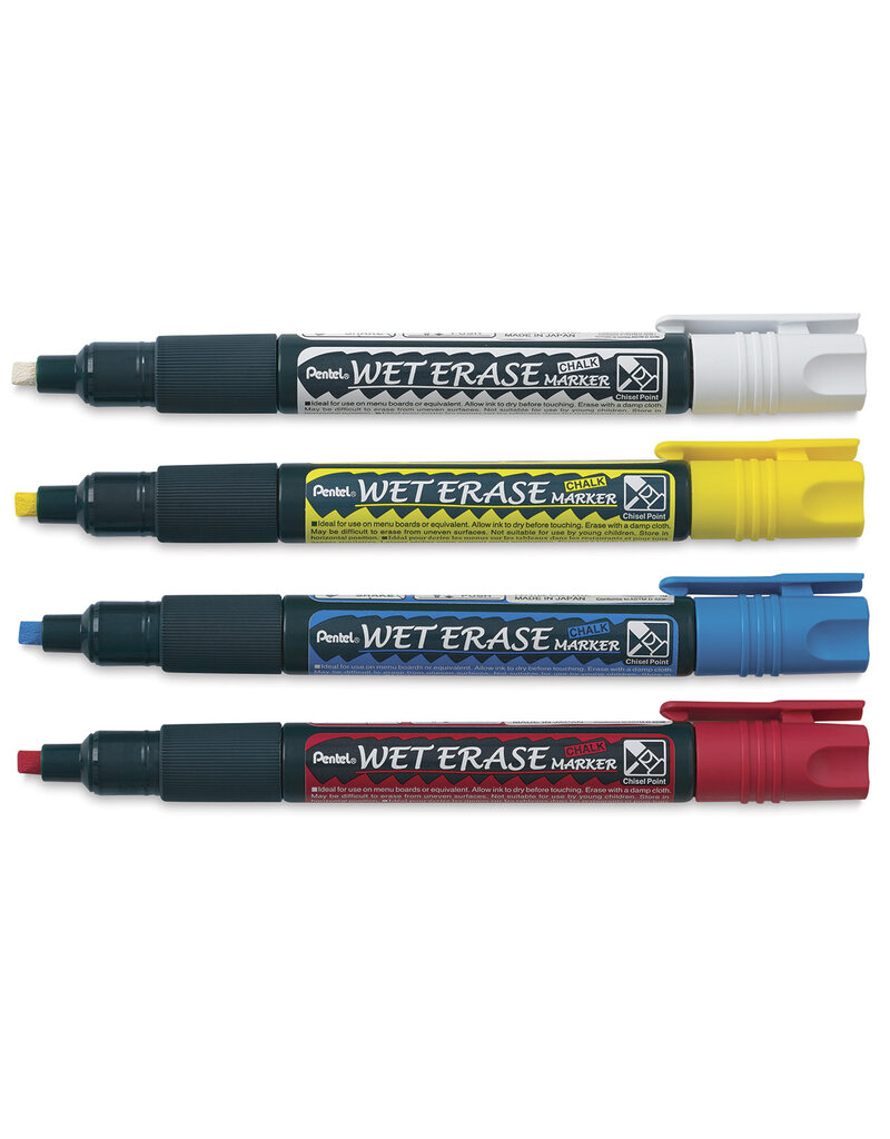 Wet Erase Chalk Marker Set, Chisel Tip, Assorted (ADFV) - MICA Store