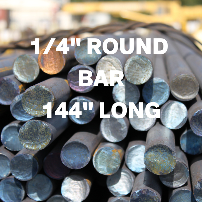 IS Mild Steel 1/4" Round Bar 12ft - MICA Store