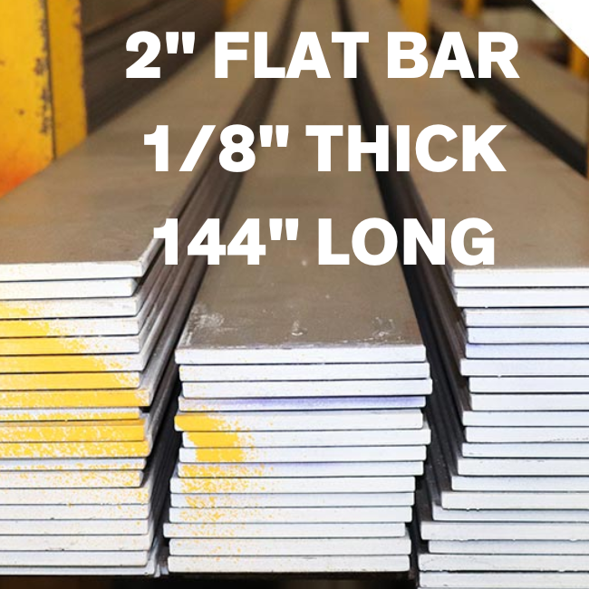 IS Mild Steel 2" Flat Bar 1/8" Thick 12ft - MICA Store
