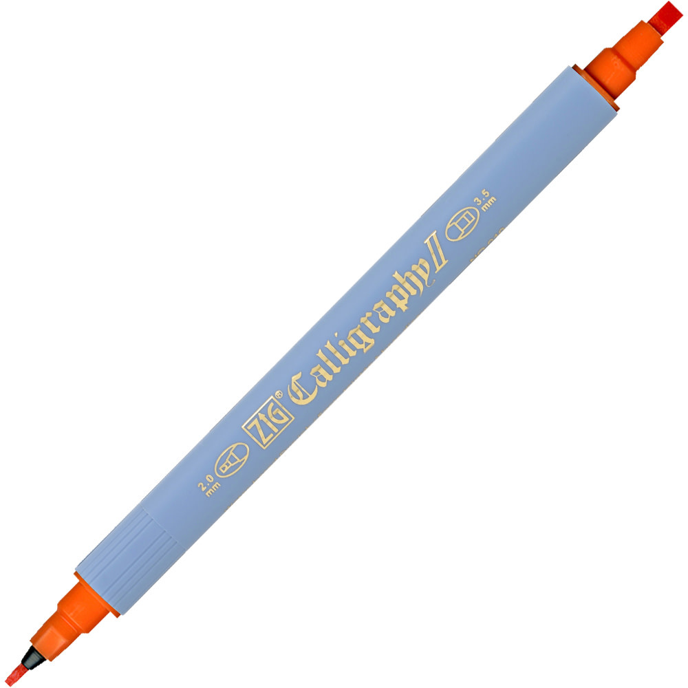 Kuretake ZIG CALLIGRAPHY 2 ORANGE - MICA Store