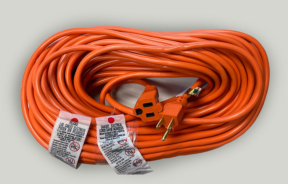 Extension Cord 100ft 16/3g - Orange - SoftWash Systems