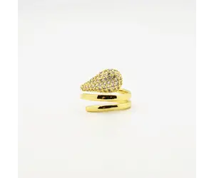 Gold Twisted Teardrop Ring - Shop Barron's