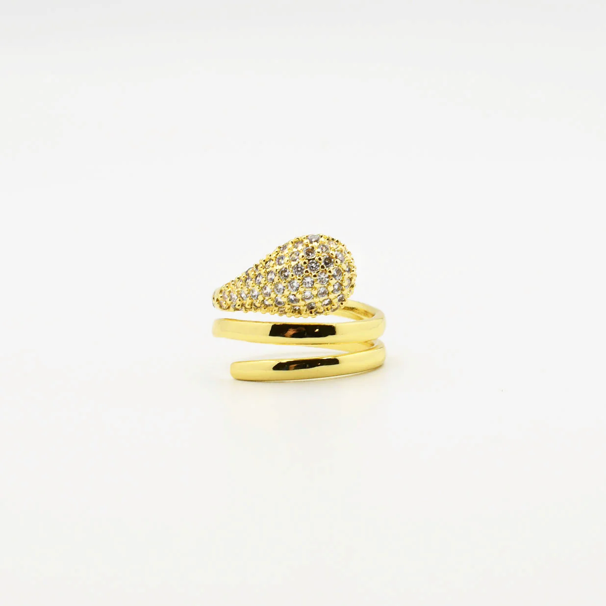 Gold Twisted Teardrop Ring - Shop Barron's