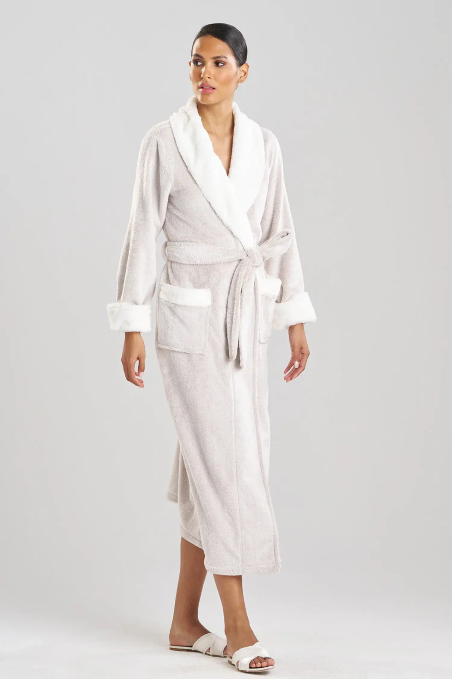 Frosted Faux Fur Robe U74010 Cashmere CAS - Lace & Day