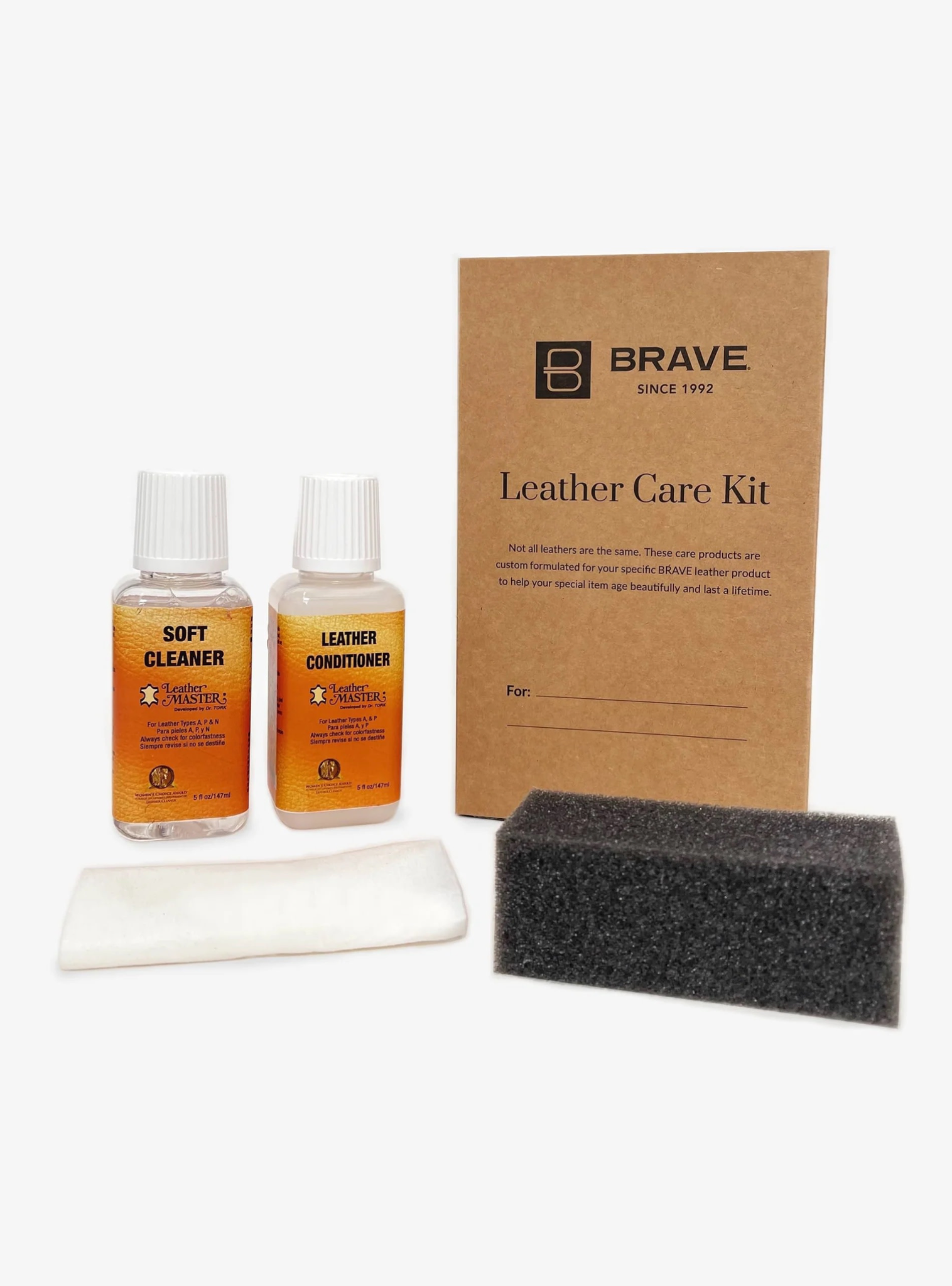 BRAVE Leather Care Kit A - Evelyn Lane Clothing Co.