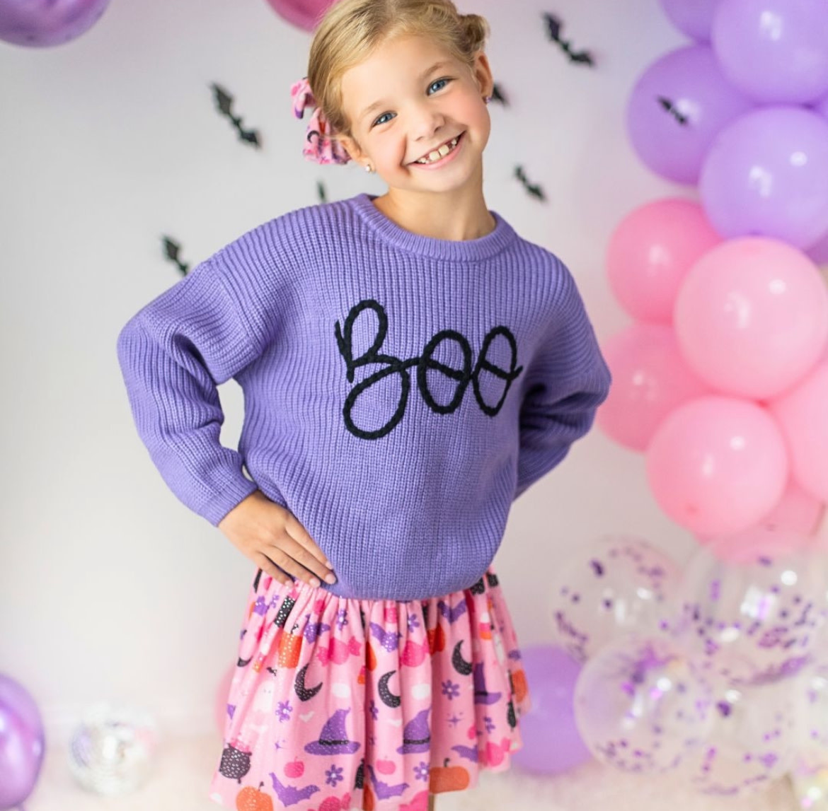 Boo Yarn Knit Halloween Sweater - GoodHearts
