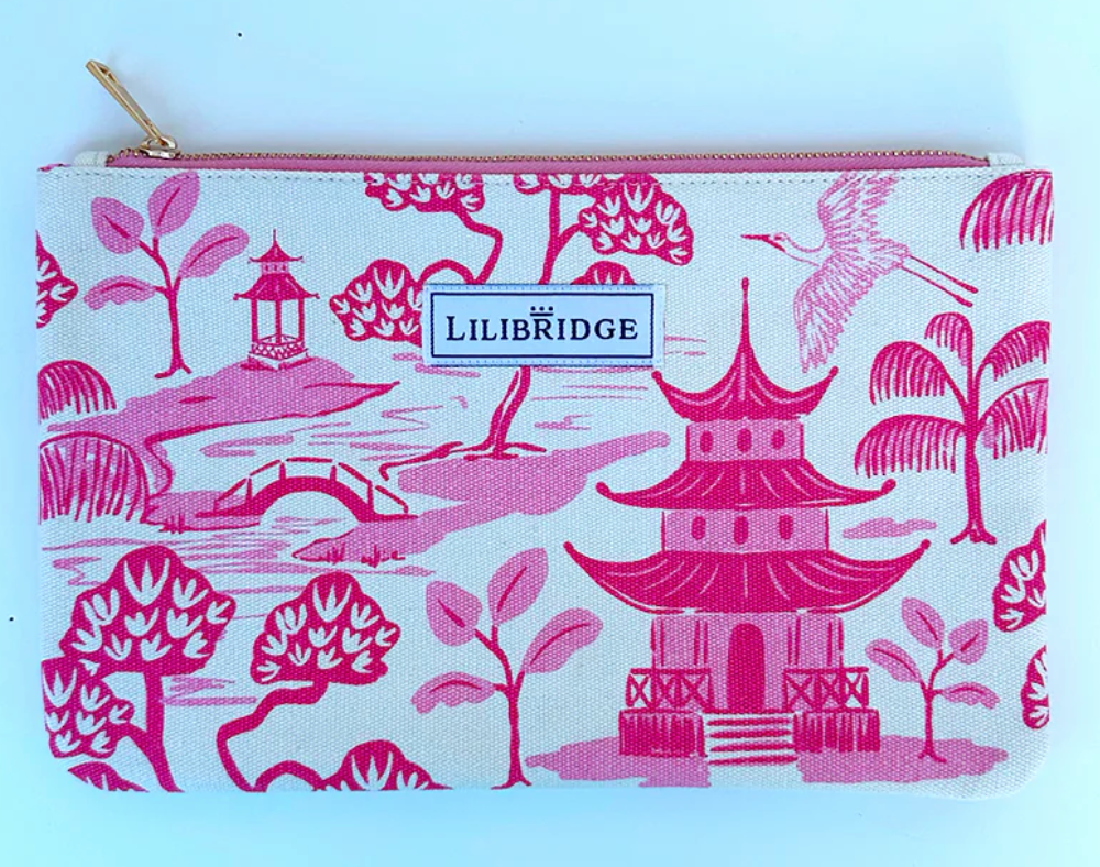 Pink Pagoda Clutch by Lilibridge - Junebug