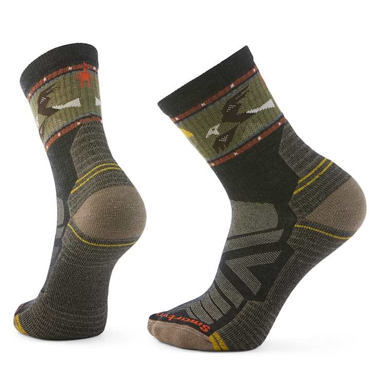 Smartwool Hike Light Cushion Soaring Print Mid Crew Socks - Quest Outdoors