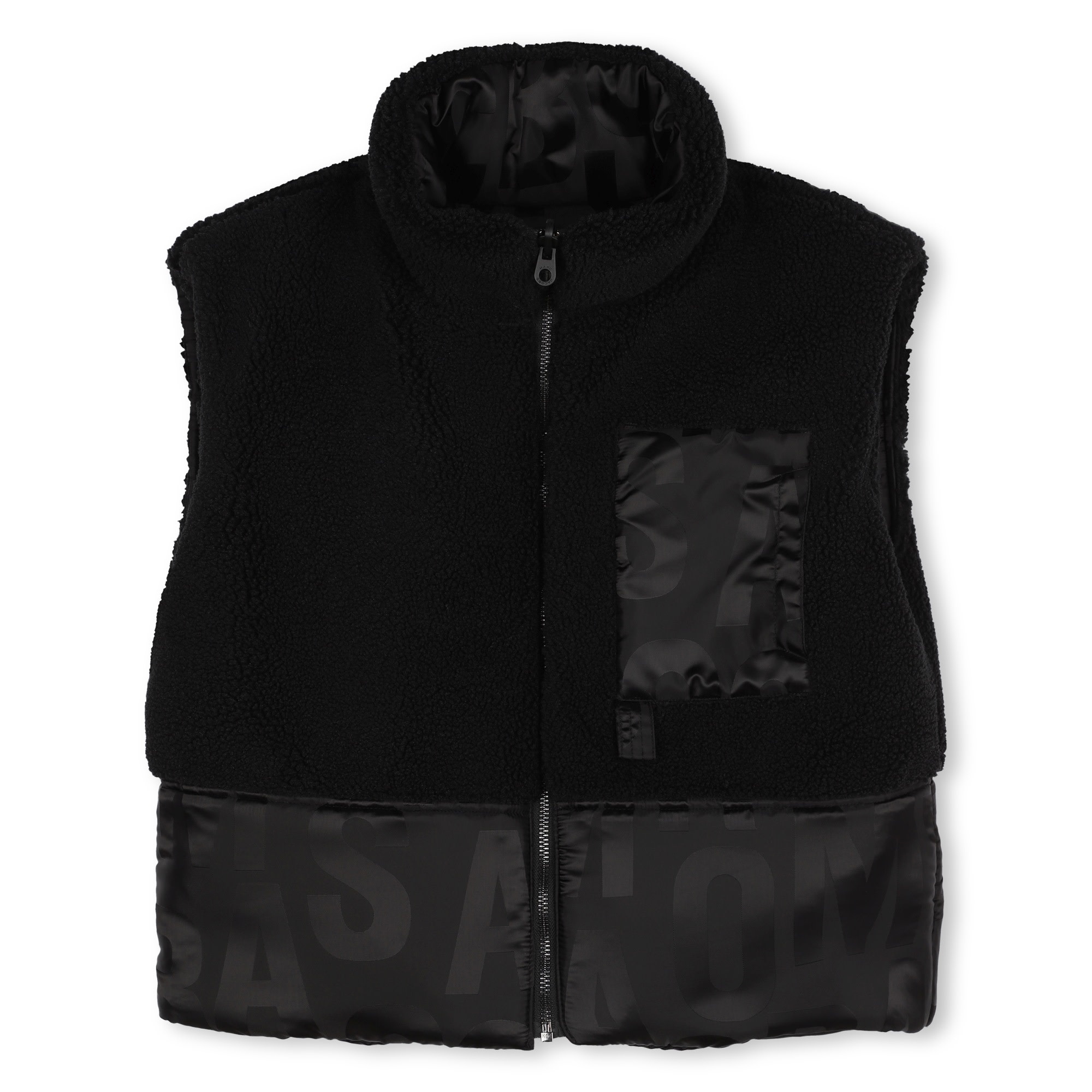 GIRL BLACK REVERSIBLE PUFFER VEST | Marc Jacobs Canada - Kidz Global ...