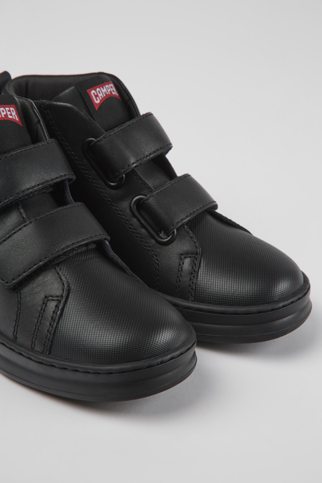 Runner Black leather and textile ankle boots | Camper Canada - Kidz ...