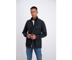 Waxed Cotton Motorcycle Jacket Style:60-35219US - LINDBERGH Waxed Cotton Motorcycle Jacket Style:60-35219US - LINDBERGH