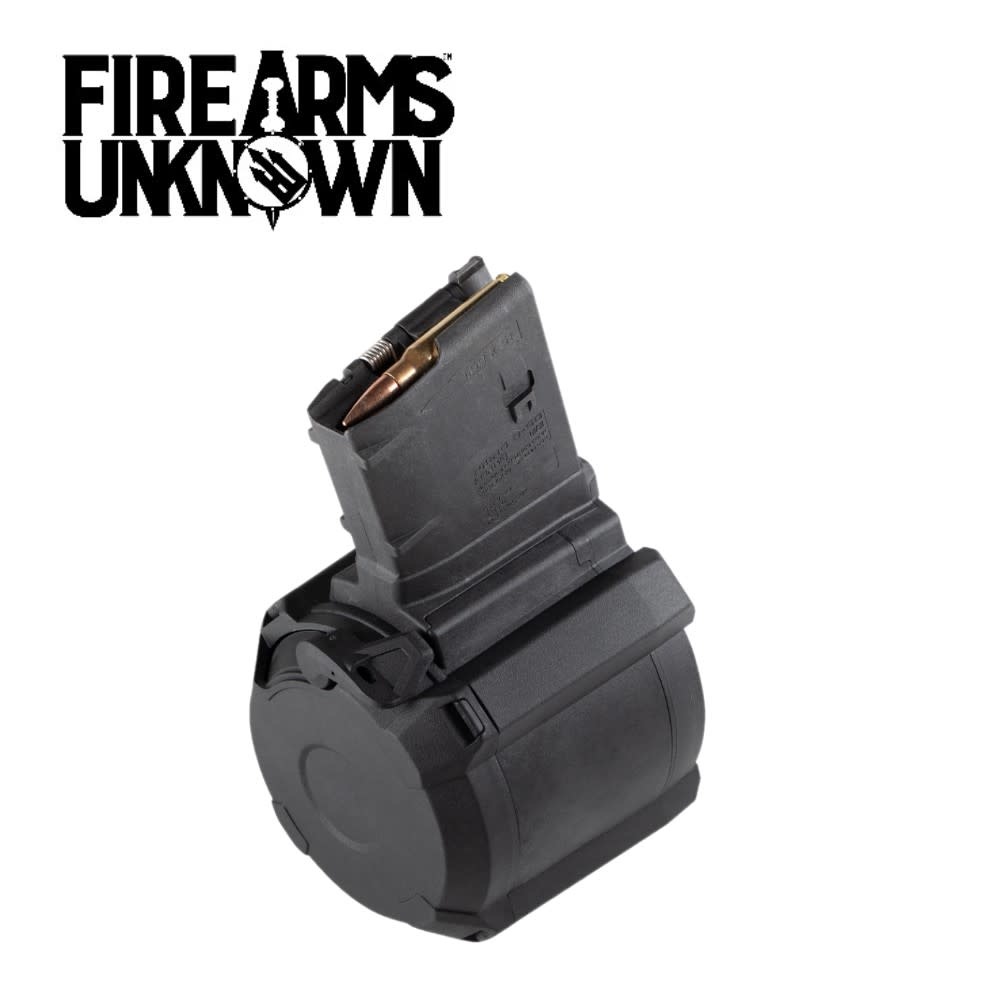 Magpul PMAG LR-308/SR-25 D-50 Drum Magazine .308/7.62 50 Rounds Polymer ...