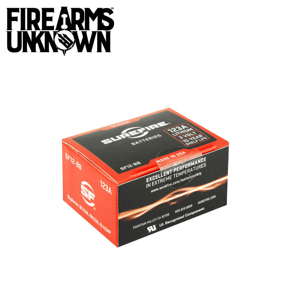 SureFire 123A Lithium 12Pack - Firearms Unknown