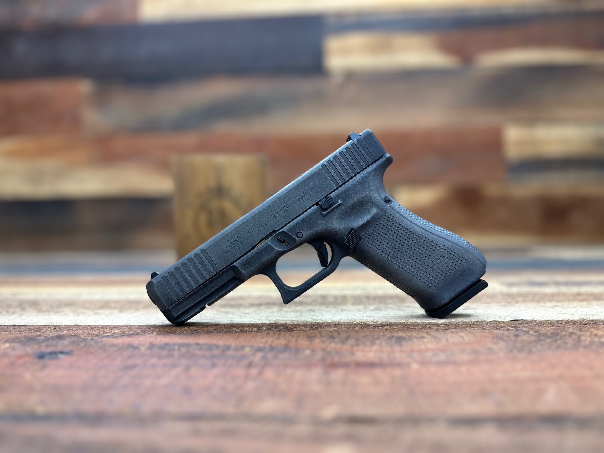 Glock 17 Gen5 Battle Worn Gray Cerakote 9mm Pistol - Firearms Unknown