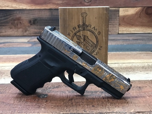 Glock 19 9mm 4" Nickel Plated EGYPTIAN Gold (2)15RND Pistol - Firearms ...