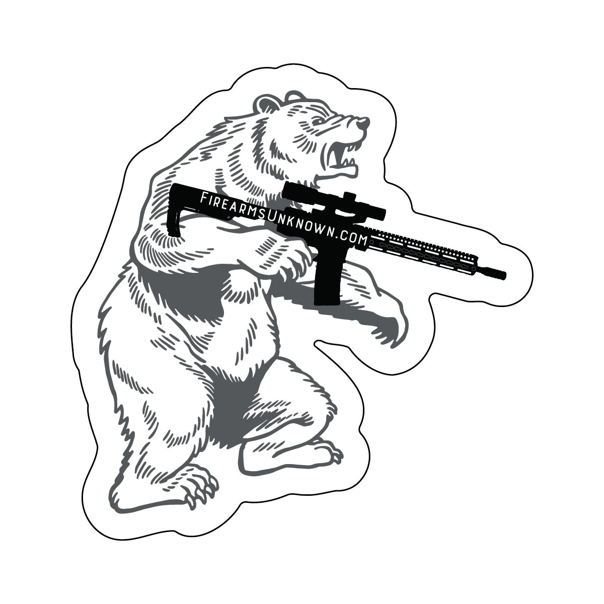 Sticker_FU_Bear Arms - Firearms Unknown