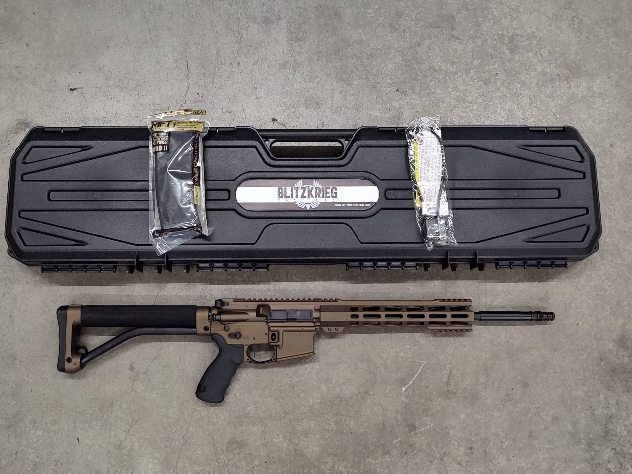 BT Custom Diomedes AR-15 Rifle w/ Ace Skeleton Stock BRONZE - Firearms ...