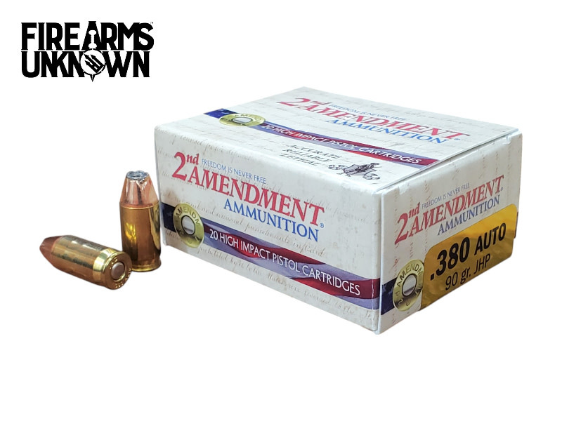 2nd Amendment .380 Auto 90gr JHP 20rd - Firearms Unknown