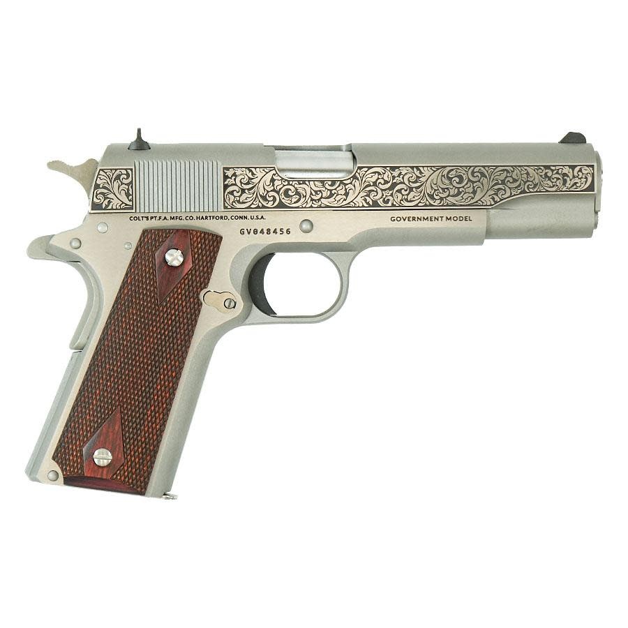 Colt 1911 Government "Filigree Frame and Barrel" Handgun .45 ACP 7rd 5 ...