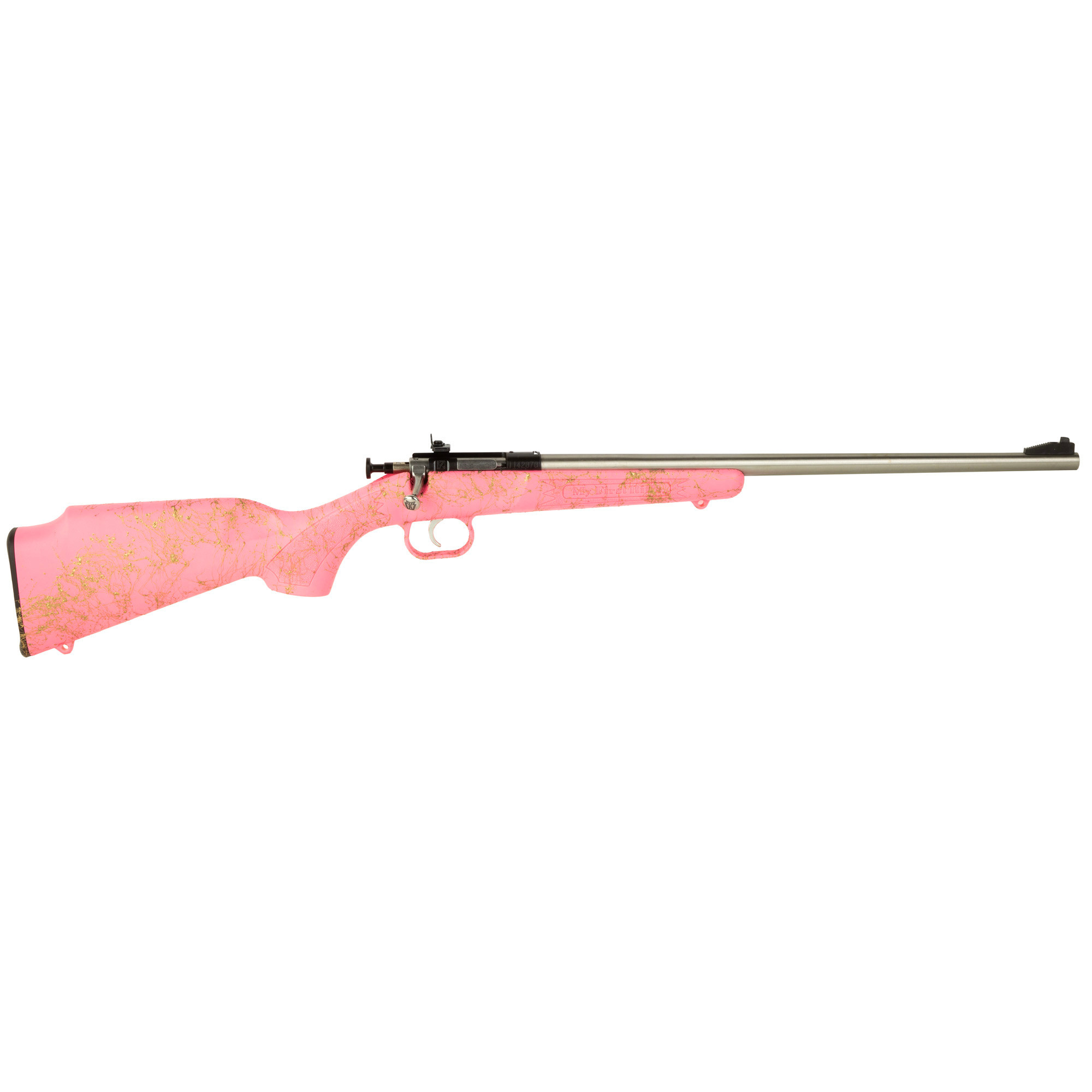 KSA Cricket 22LR 16.1" Pink/Gold Bolt Action Rifle - Firearms Unknown