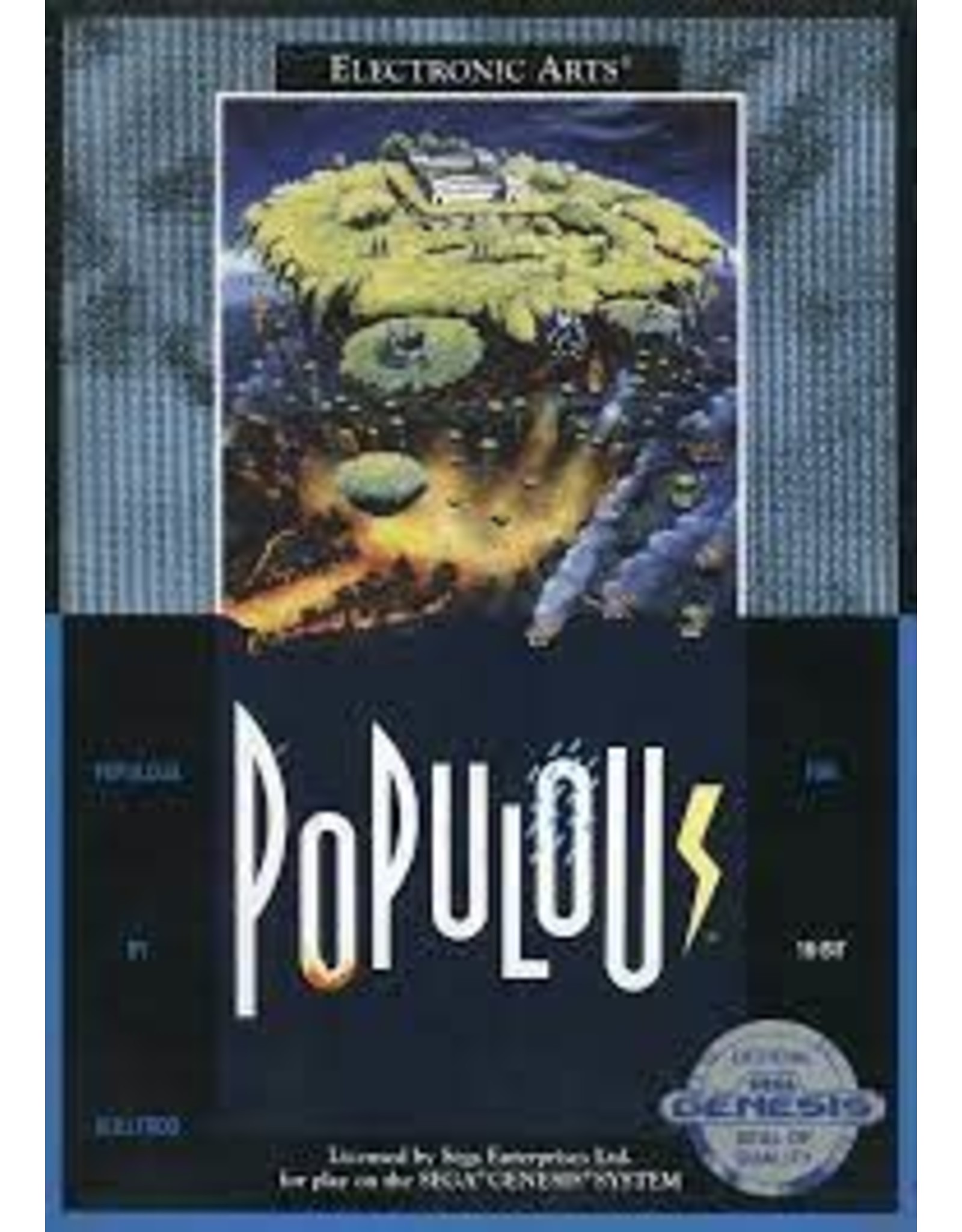 Populous Sega Genesis cartridge only Toys & Games Games & Puzzles Video ...