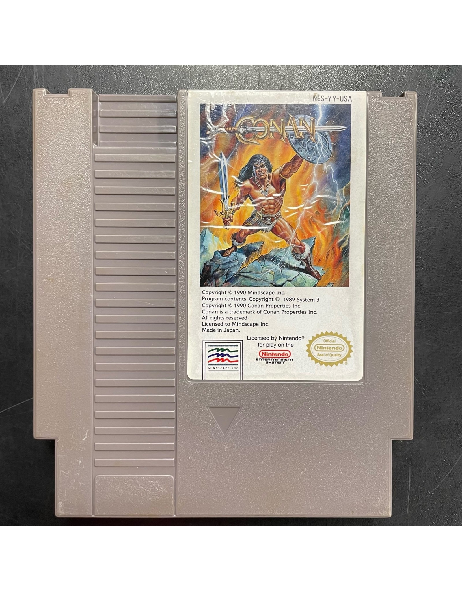 NES Conan the Mysteries of Time (Cart Only, Damaged Cart and Label ...