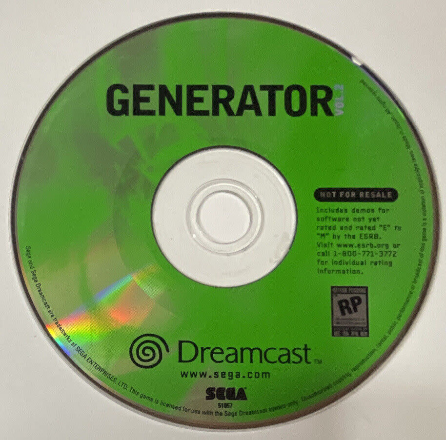Sega Dreamcast Dreamcast Generator Volume 2 (Disc Only) - Video Game Trader