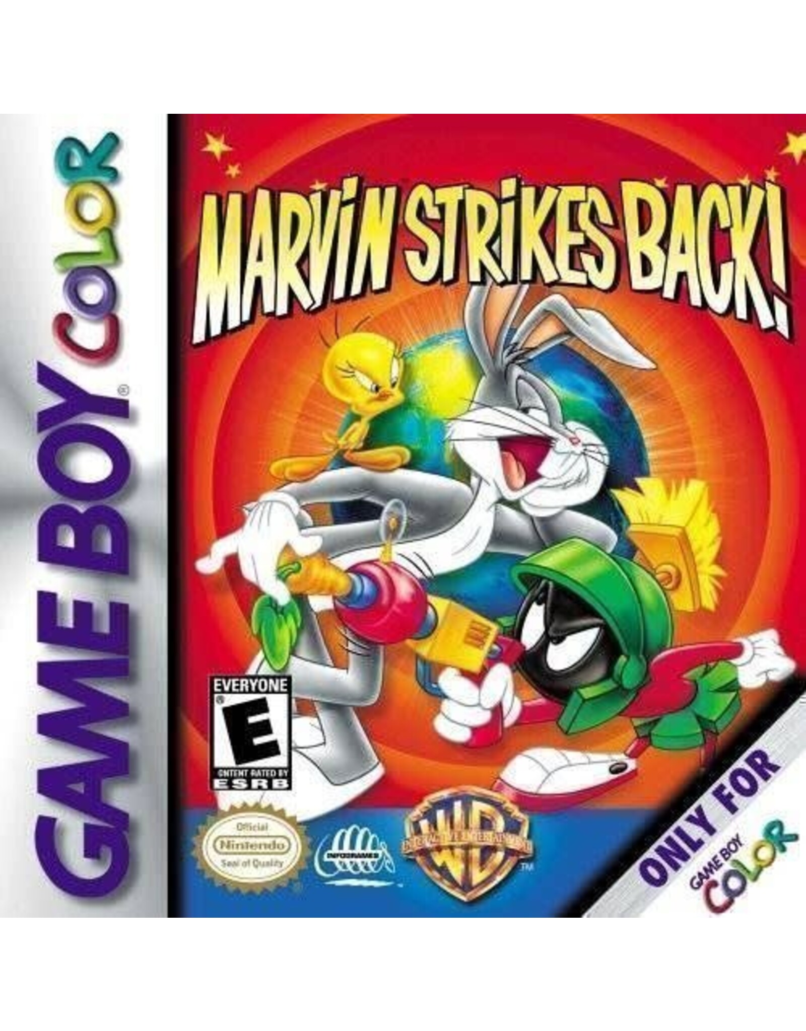 Game Boy Color Looney Tunes Marvin Strikes Back (Used, Cart Only ...