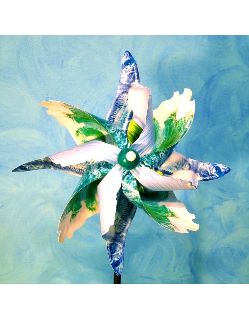 Handmade Pinwheel - Flying Fish - The Bear Den Gallery