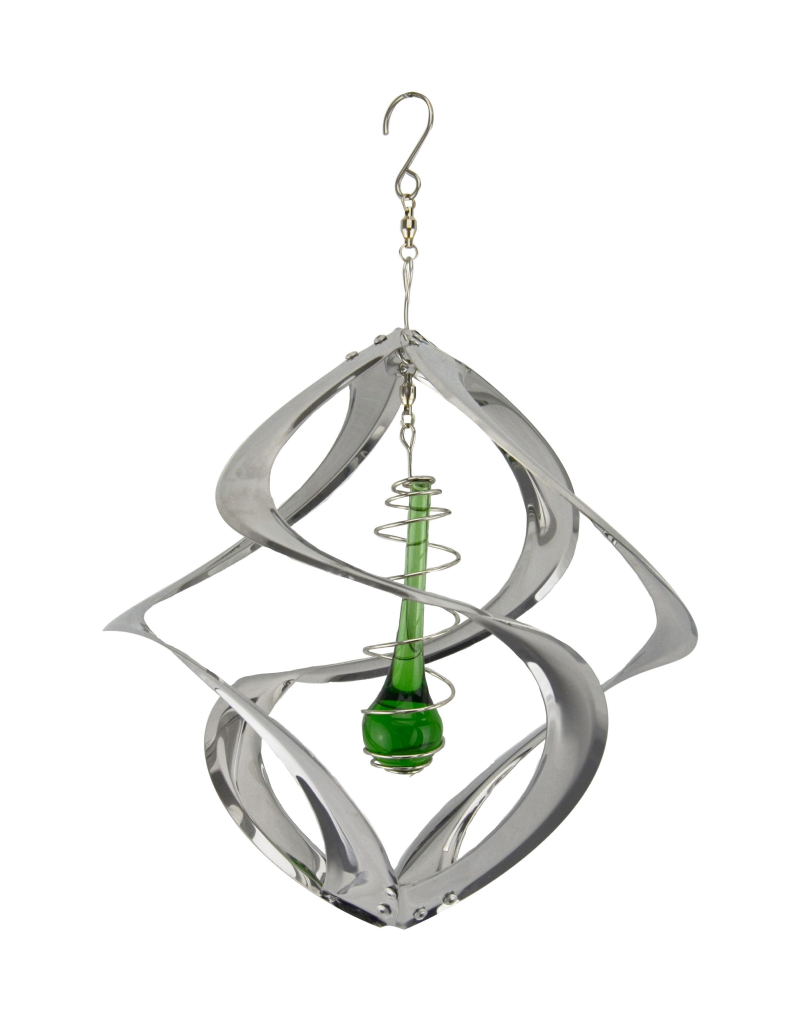 Hanging Helix - 11 Inch Chrome with Teardrop - The Bear Den Gallery