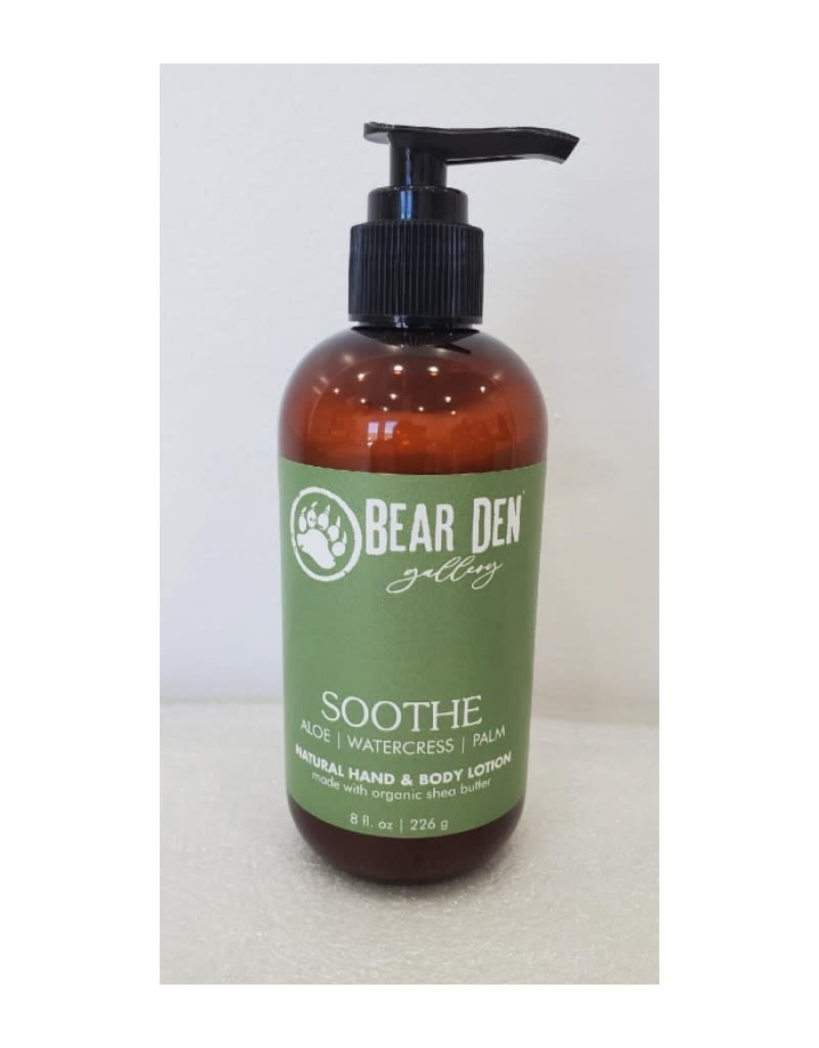 Natural Hand & Body Lotion - SOOTHE Aloe, Watercress, & Palm - The Bear ...