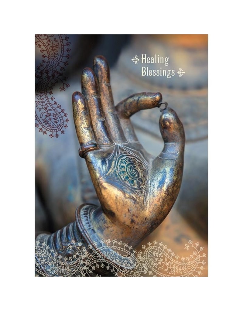 Card GW Buddha Hand Healing Blessings - Elysian Fields