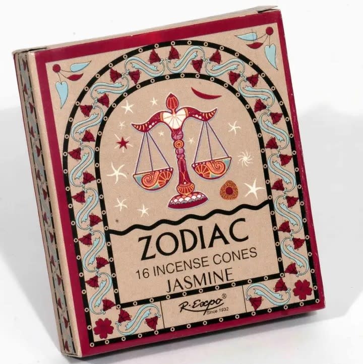 Zodiac Incense Cones Box Libra Jasmine - Elysian Fields