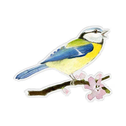 Felix Doolittle Blue Tit Songbird Sticker - Elysian Fields