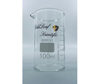 Tall Form Beaker (Heavy Duty) Taller, Narrow Glass Beaker - GOLDLEAF ...