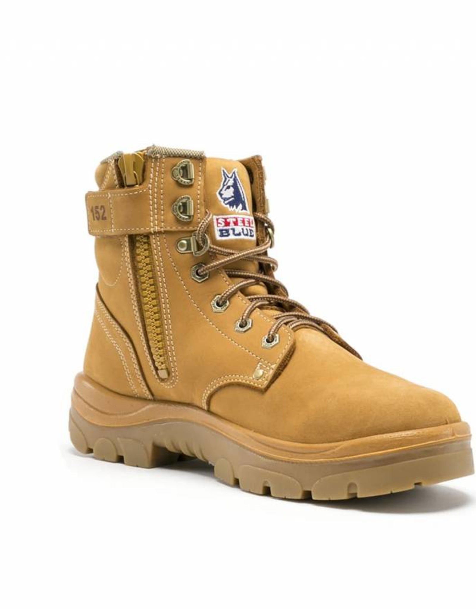 Steel Blue Argyle Zip Side Steel Cap Boot - Ipswich Work 'N' Safety