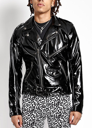PVC Mens Moto Jacket | No Rules Fashion - No Rules Fashion