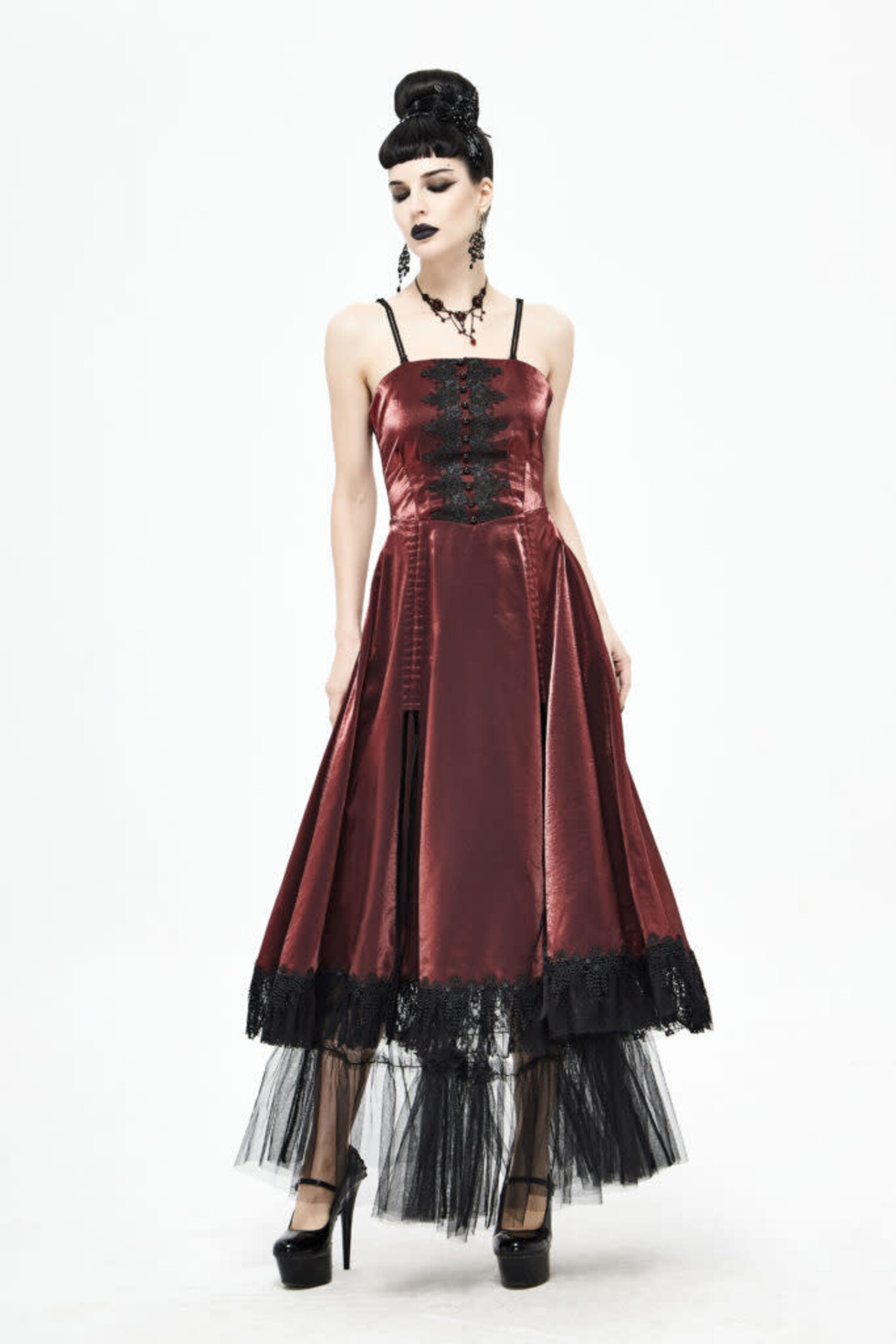 Red And Black Gothic Dresses