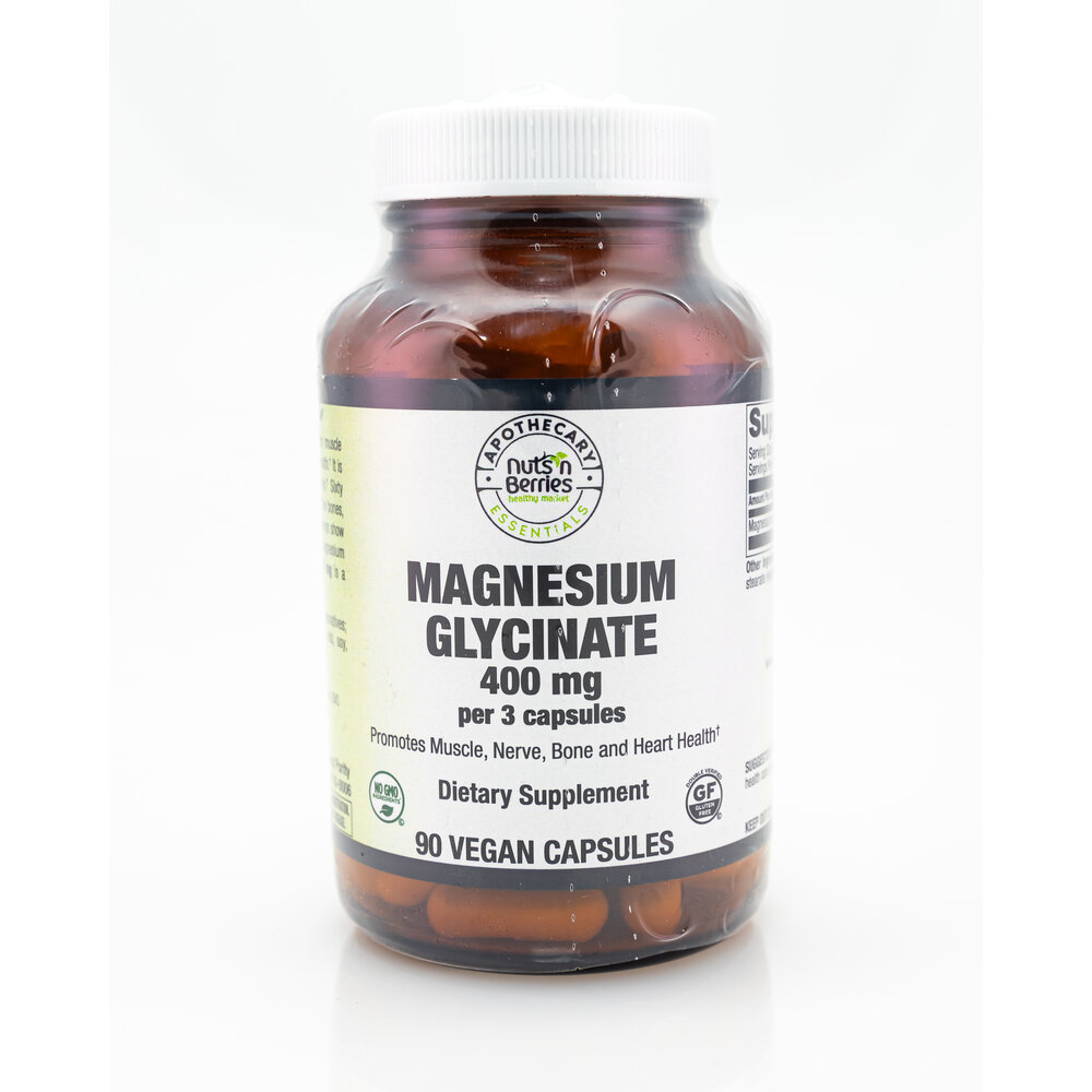 Apothecary Essentials Magnesium Glycinate 400mg Veg - Nuts 'n Berries ...