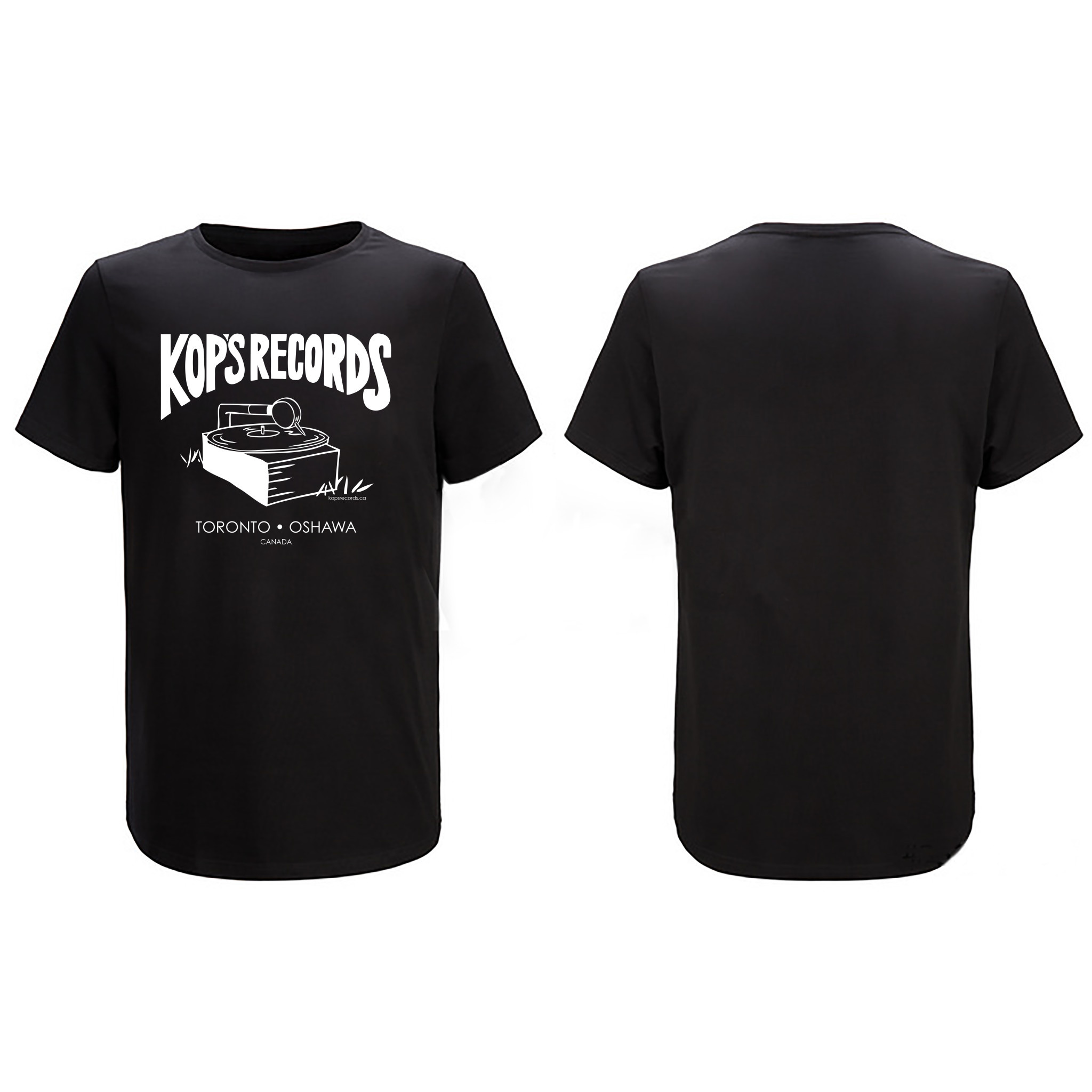 Unisex KOPS Record Player T-Shirt - Kops Records