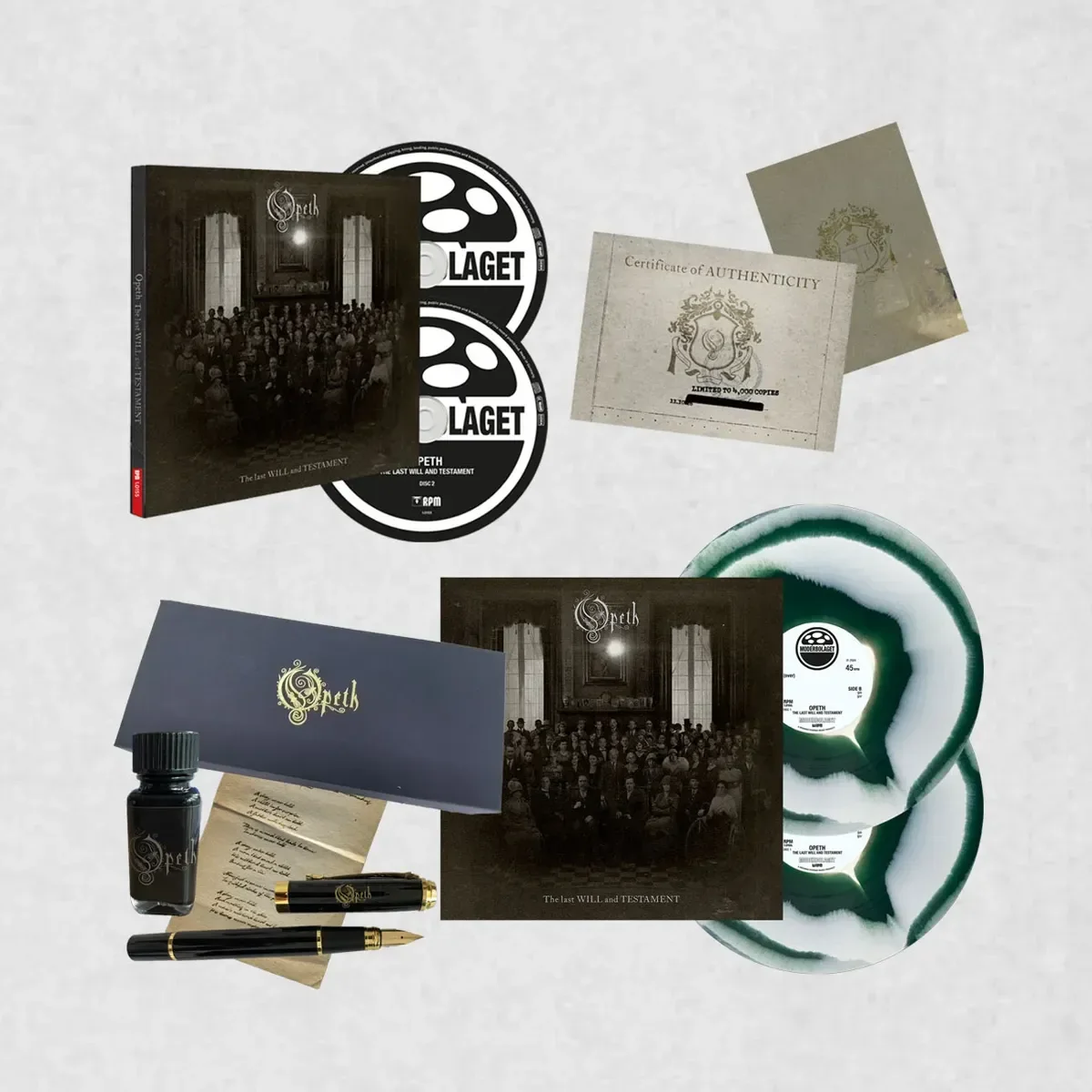 Opeth: The Last Will And Testament (box, White+Dark Green Corona Vinyl ...