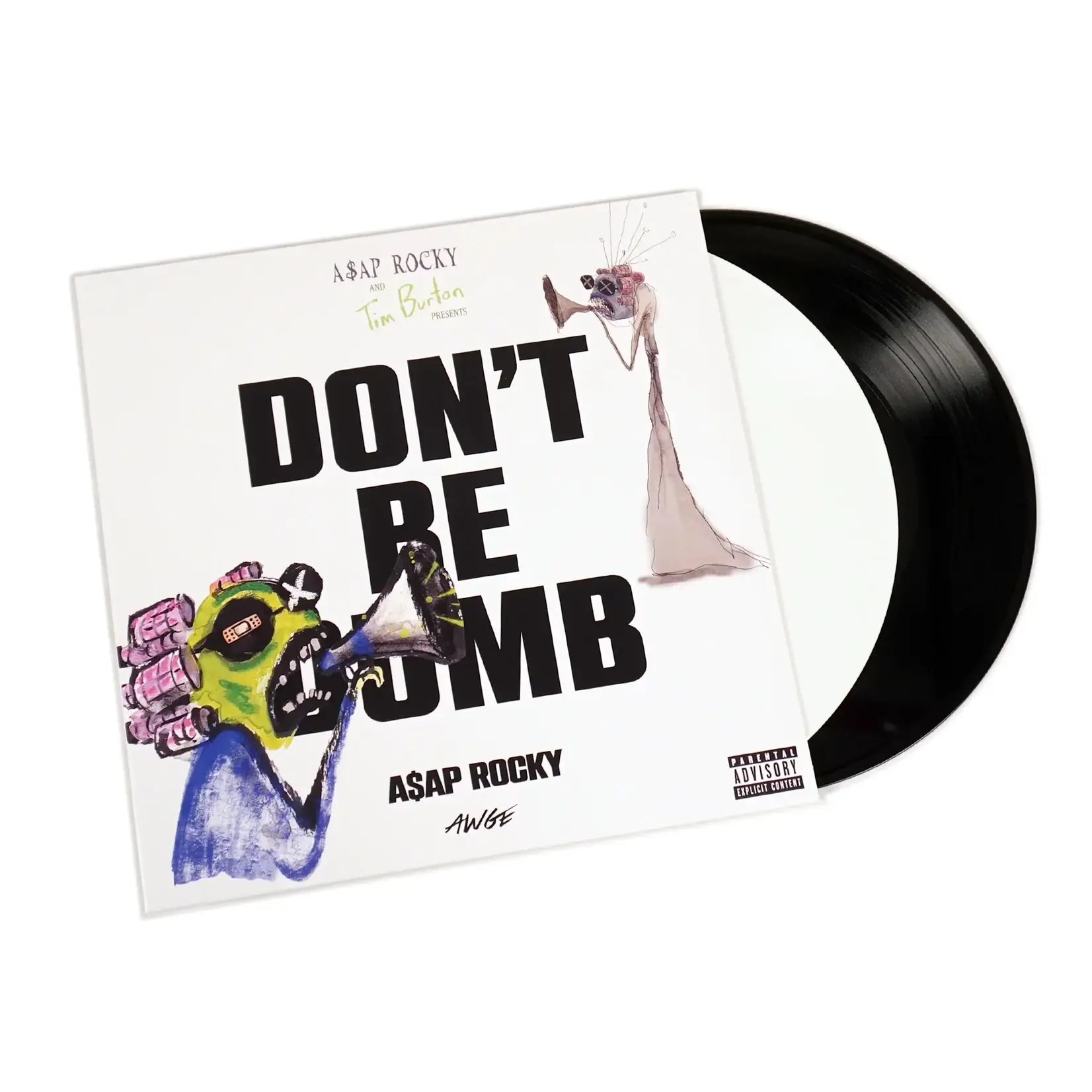 A$AP Rocky: Don't Be Dumb (2LP, Black + White Vinyl) [RCA] - Kops Records