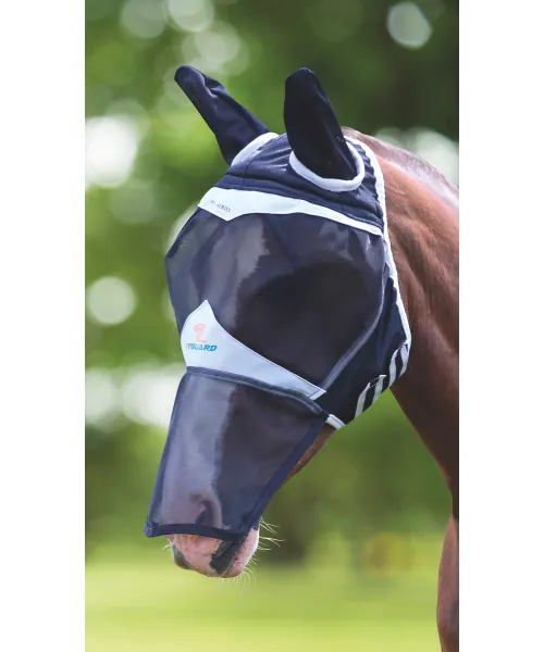 SHIRES FINE MESH FLY MASK WITH EARS & NOSE - Equine Essentials Tack ...