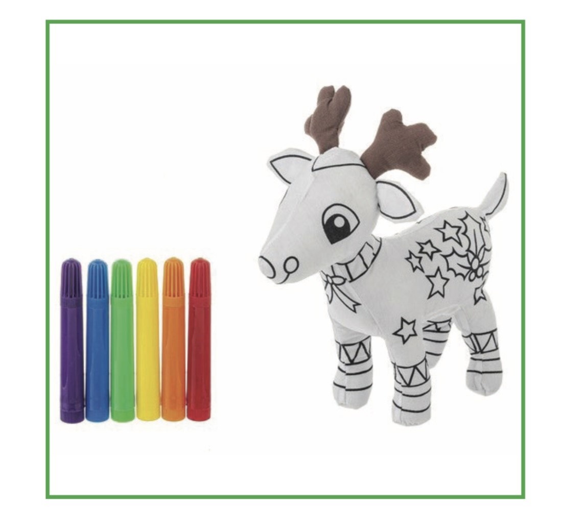 COLOUR YOUR OWN REINDEER - Equine Essentials Tack & Laundry Services