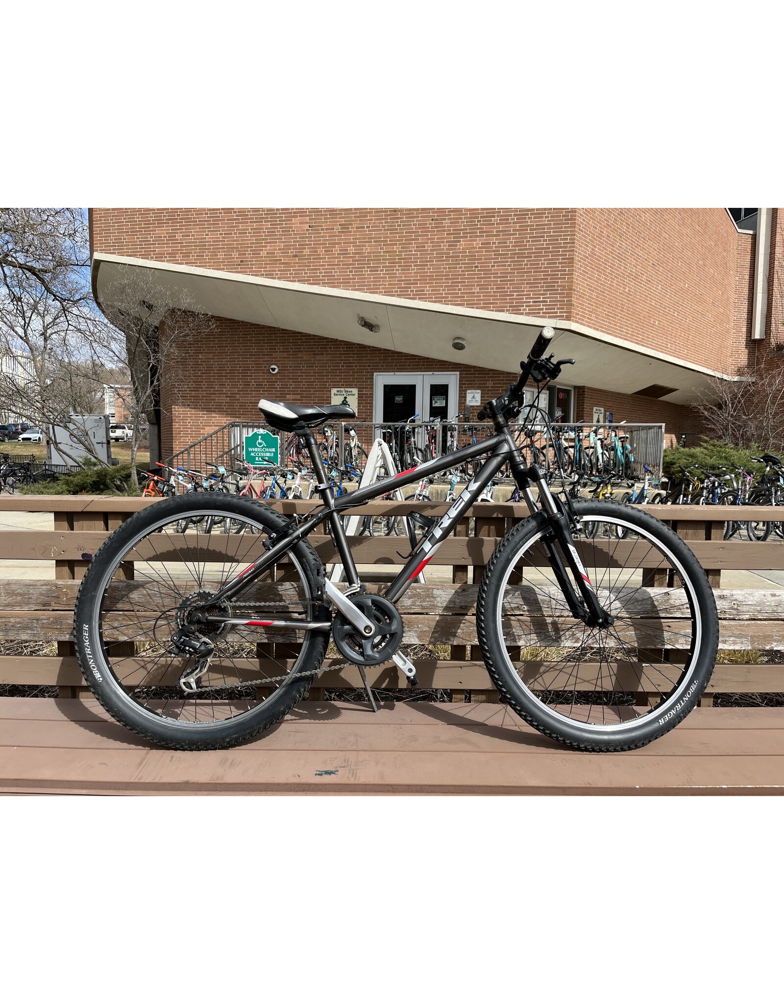 Trek 820, Gray, 16in/M - MSU Bike Service Center