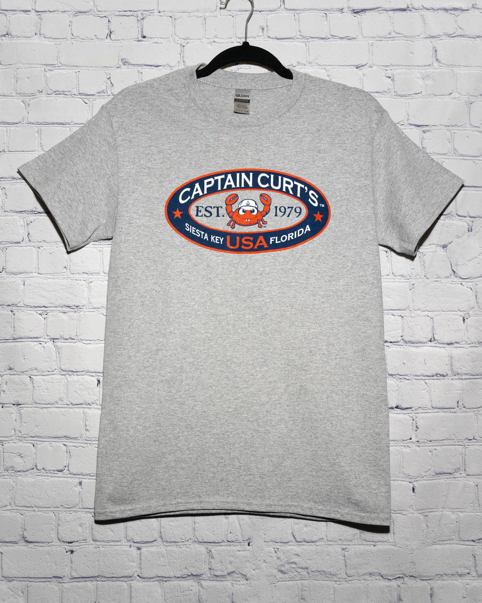 Captain Curt's Oval Crab Short Sleeve Tee - Tiki Trading Co. Online Store
