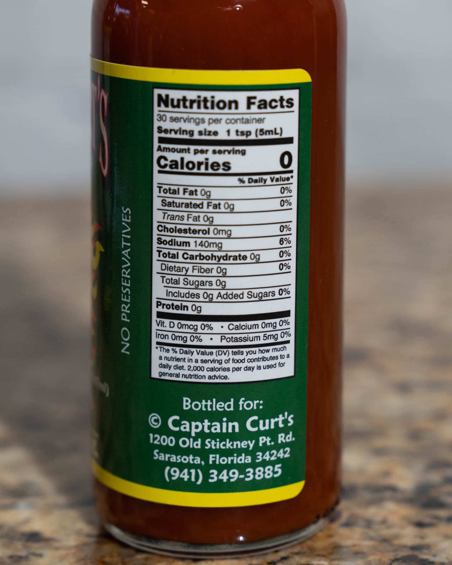 Captain Curt's Hot Sauce - Tiki Trading Co. Online Store